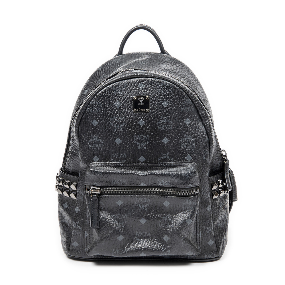 Mcm Small Side Studded Stark Backpack - Gem